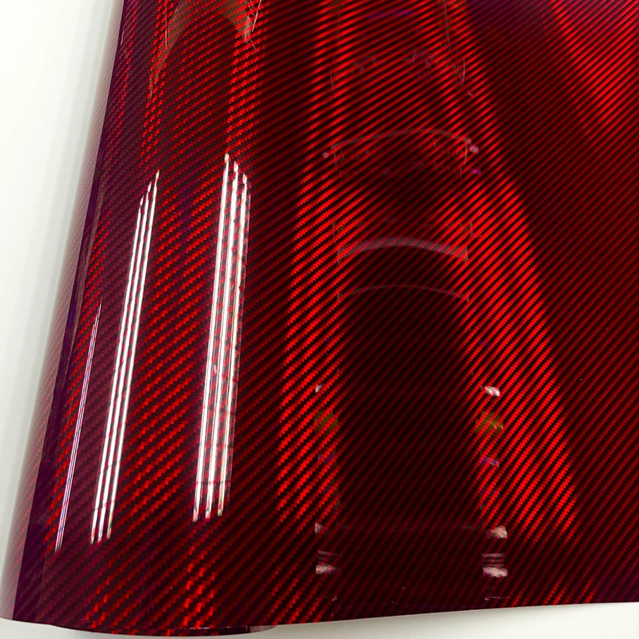 High-Glossy-red-Rainbow-PET-5D-Carbon-Fiber-Wrapping-Vinyl-Film-Car ...