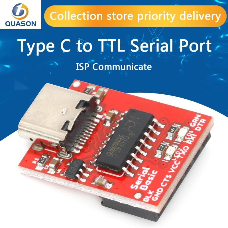 Type C to TTL Serial Port CH340C Module CH340 USB Bus Conversion Chip ...
