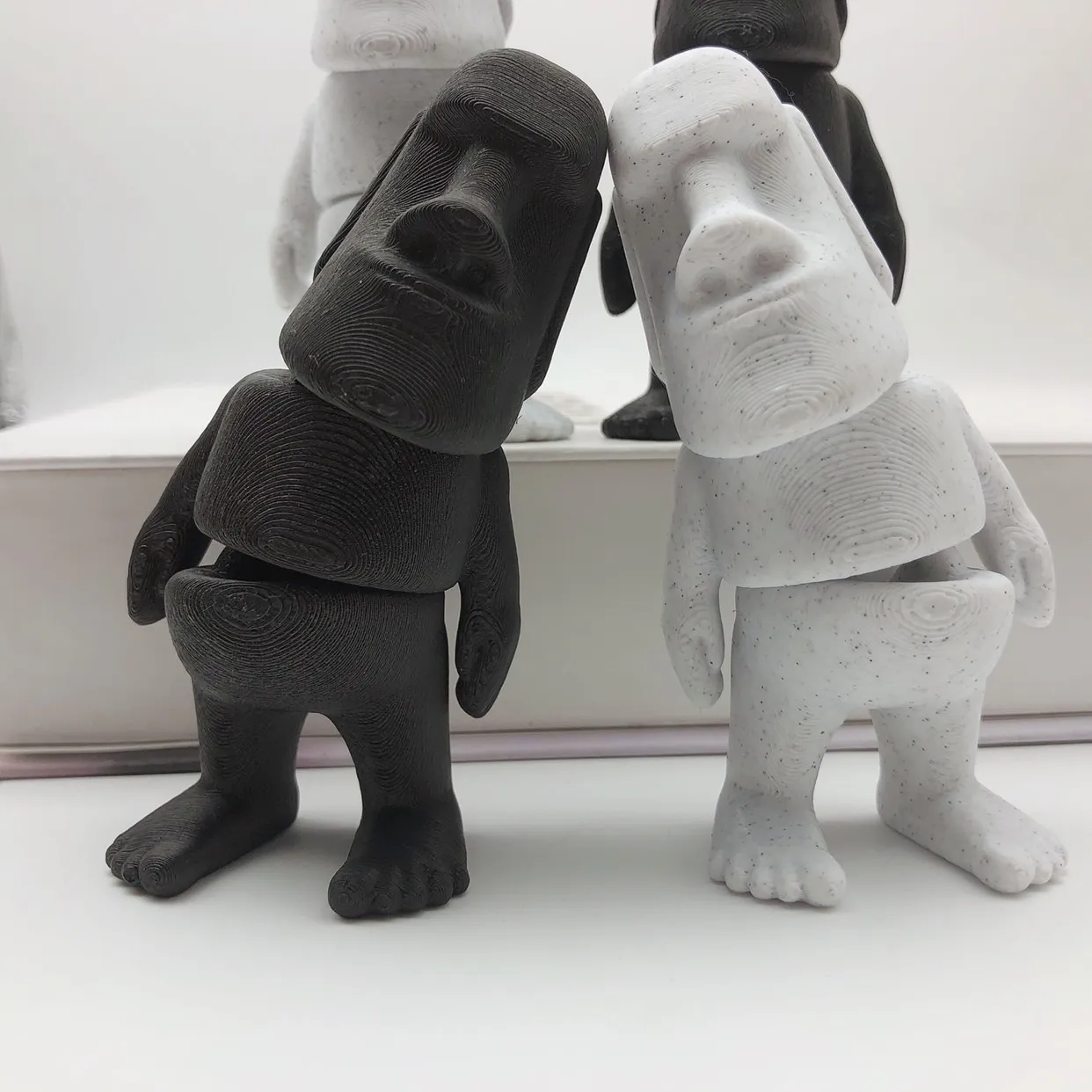 Creative Easter Island Moai Movable Statue, 3D Printed Easter Island ...