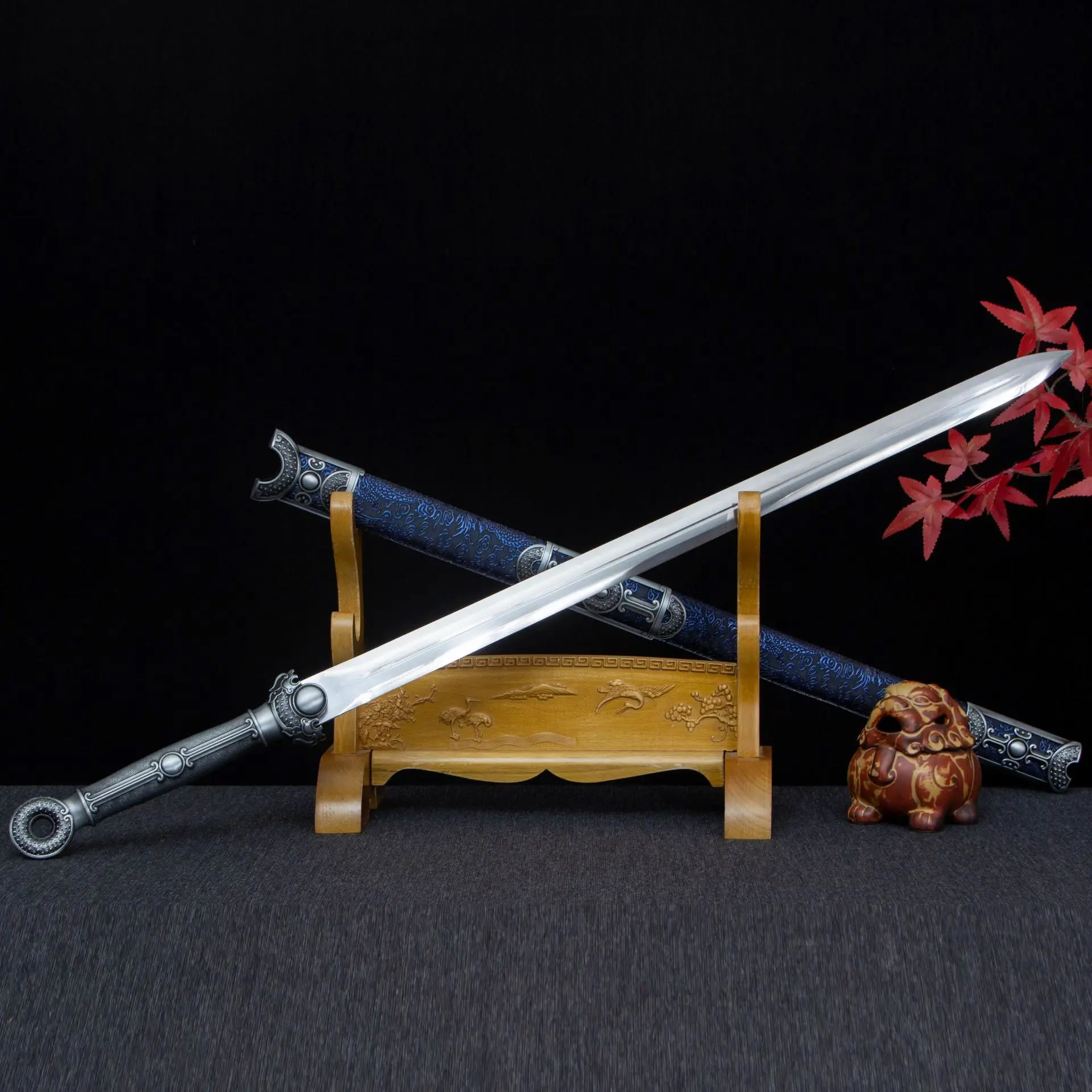 Espada-medieval-real-de-metal-forjado-a-mano-espadach-n-de-acero-de ...