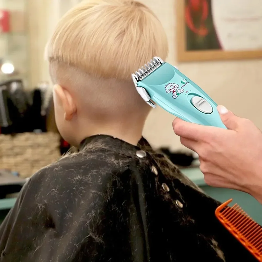 Safety-Silent-Baby-Clippers-Chargeable-Kids-Hair-Trimmers-Waterproof ...