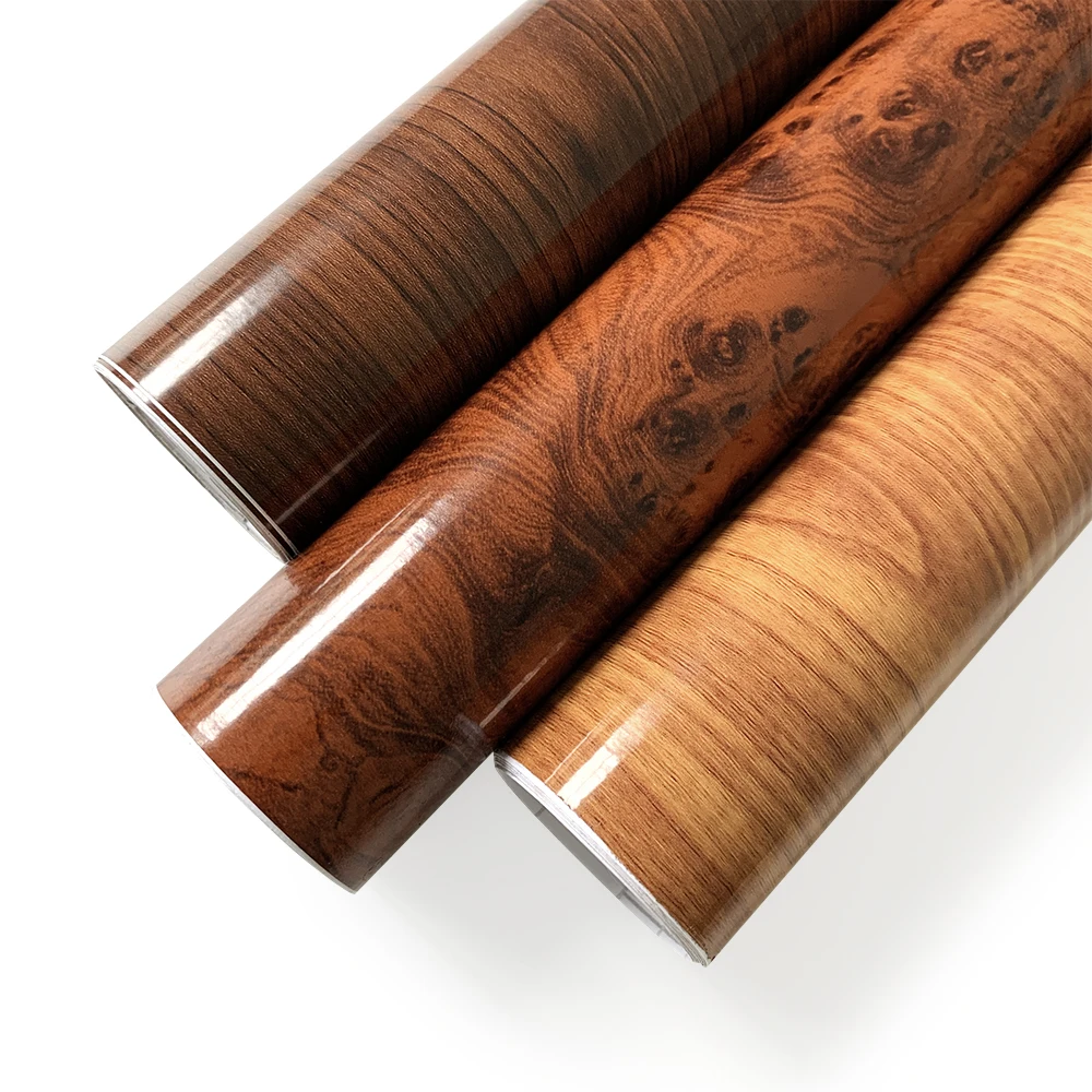 Glossy-Wood-Grain-Vinyl-30-152cm-Car-Wrap-Foil-Wood-Textured-Car ...