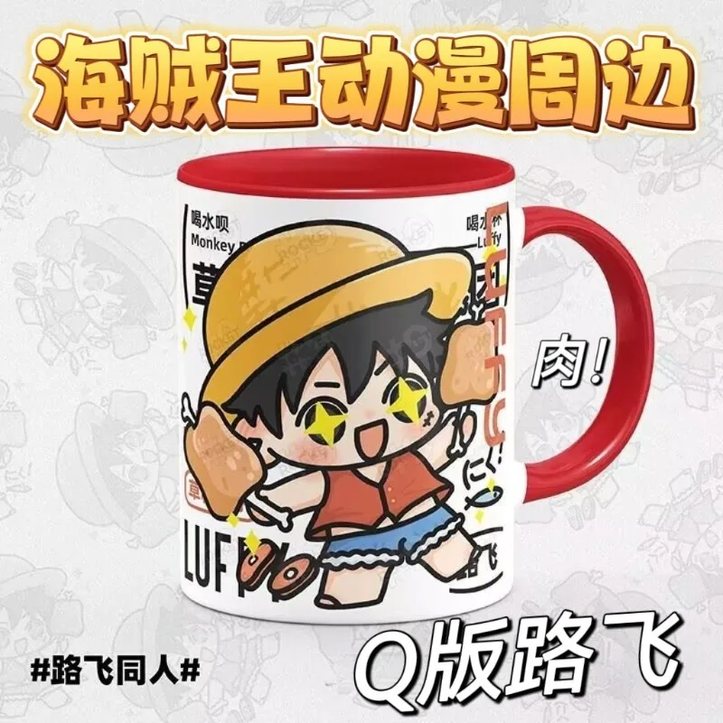 One-Piece-Anime-Cartoon-Peripheral-Kawaii-Ceramic-Cup-Luffy-Zoro-Cute ...