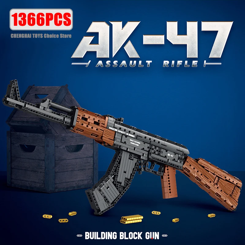 AK47-Assault-Rifle-Model-Building-Blocks-para-Crian-as-Arma-Militar-do ...