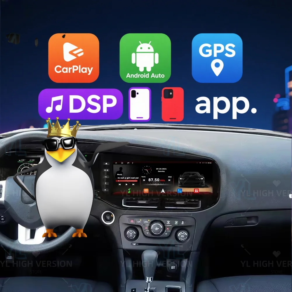 Android Auto For Dodge Challenger Charger SRT Hellcat 2010-2024 Car ...