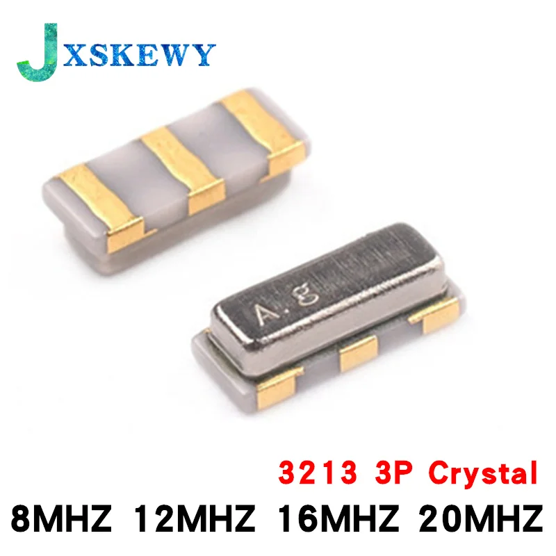 10pcs-3213-3Pin-8MHZ-12MHZ-16MHZ-20MHZ-SMD-quartz-resonator-Crystal ...