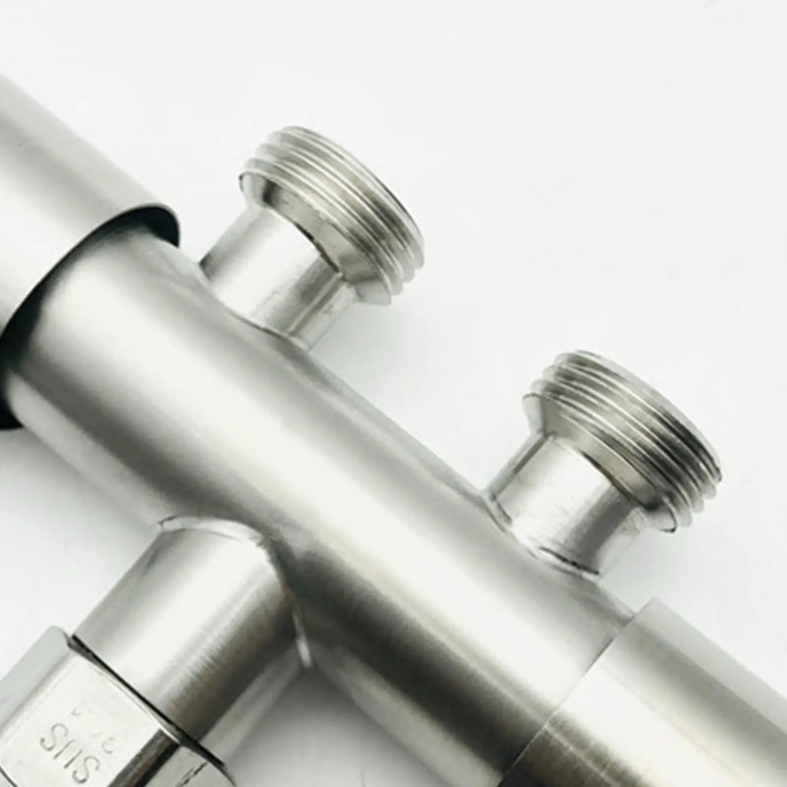 Stainless-Steel-Washing-Machine-Faucet-Diverter-One-in-Two-Out-Double ...
