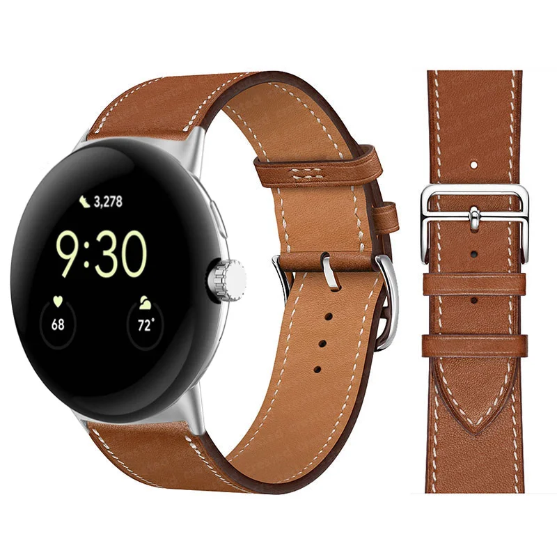 Leather Band For Google pixel watch band strap correa wristband ...