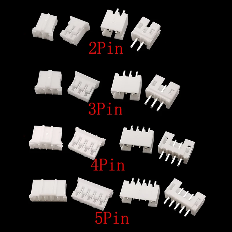 100Pcs JST PH 2.0 2P 3P 4P 5Pin Male Plug Female Socket Plastic Housing ...