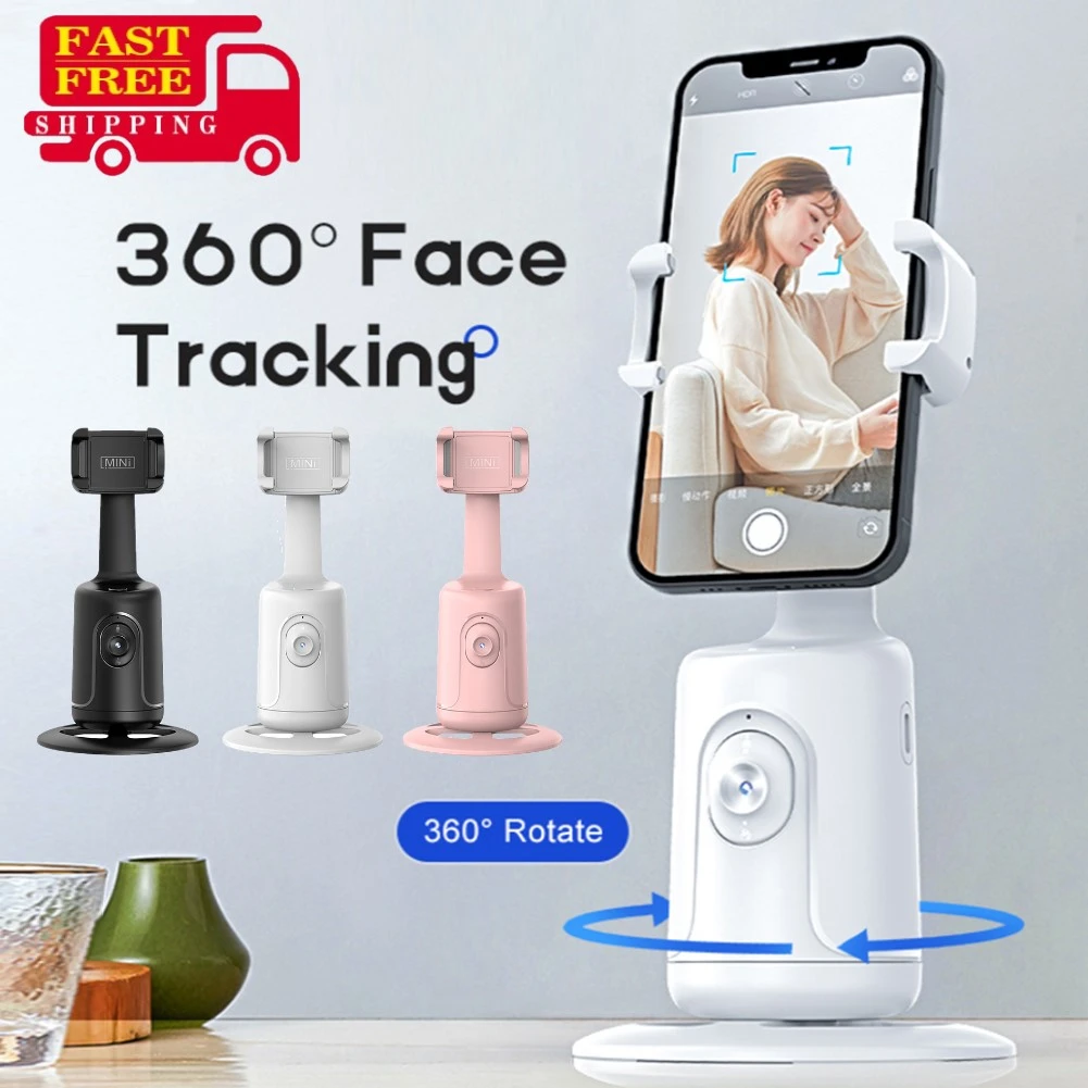 New Auto Face Tracking Phone Selfie Stick Smart 360° Rotation Phone Holder Ai Follow-up Video ...