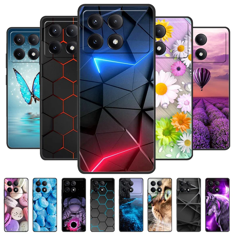 For-Xiaomi-Poco-F6-Pro-Case-PocoF6-Luxury-Phone-Silicon-Back-Cover-For ...