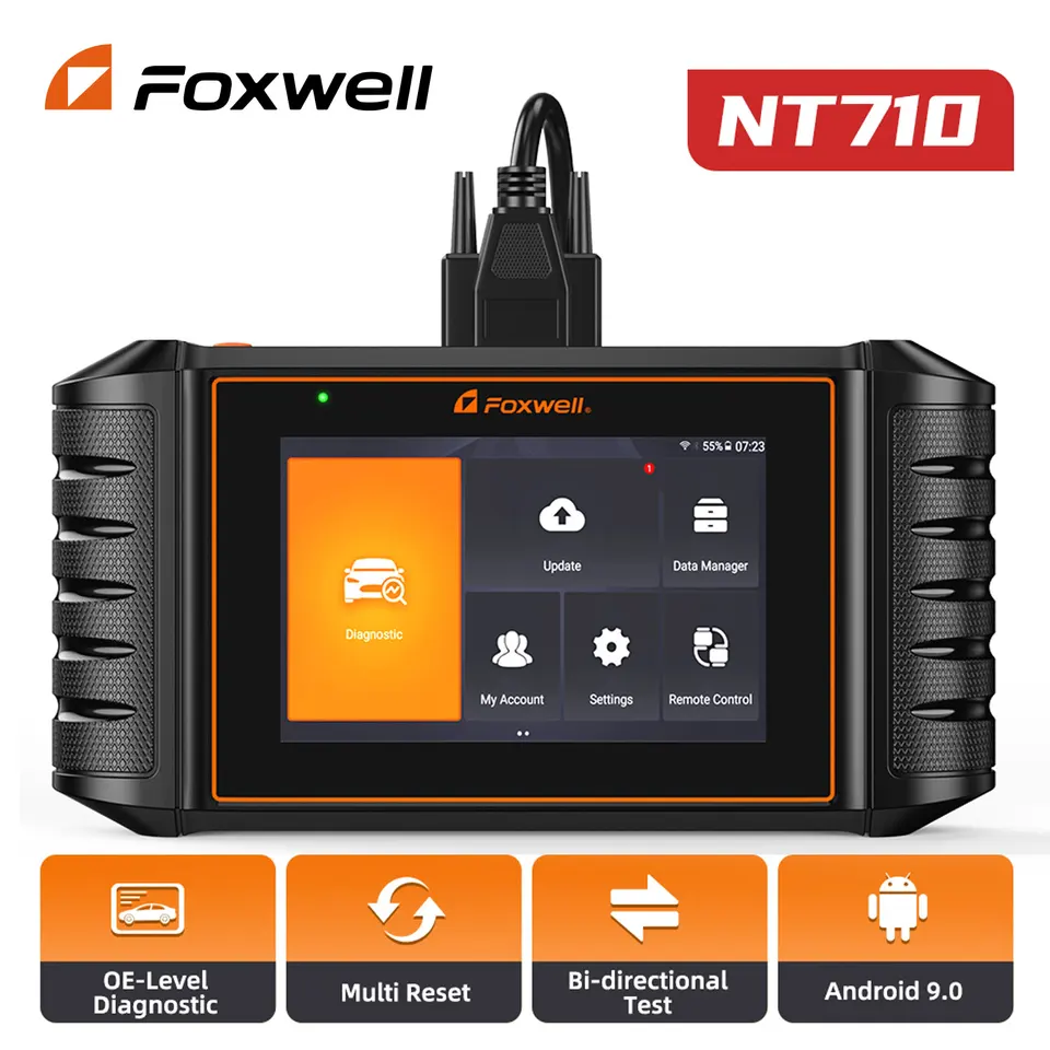Foxwell NT710 Full System OBD2 Scanner Bi-Directional Test, 42% OFF