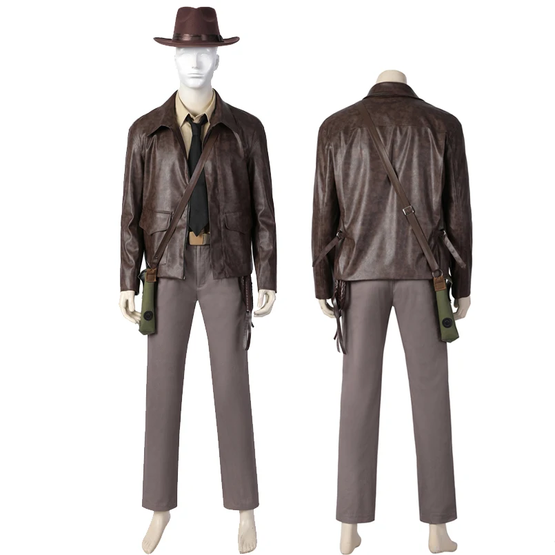 Adult Men Indiana Jones Cosplay Costume Halloween Masquerade Party ...