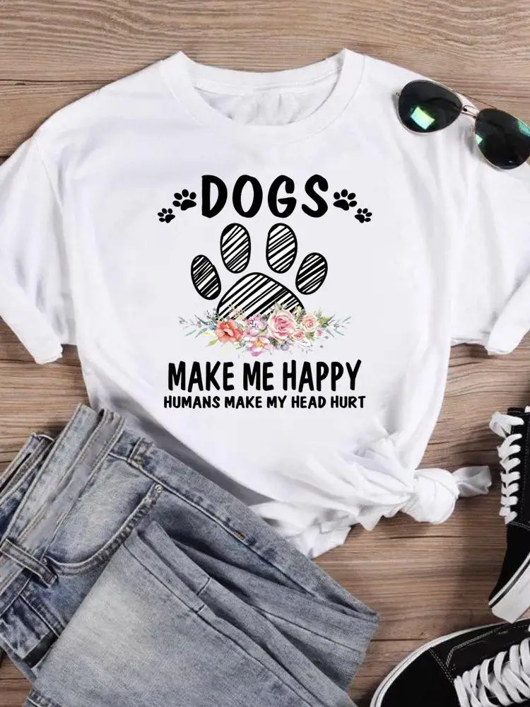 Dog Print Women Clothing | Womens Summer Shirts Dogs | Shirts Print ...