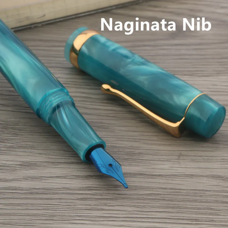 1pc-Acrylic-Fountain-Pen-Peacock-Blue-Naginata-Nib-Pen-Royal-Blue ...