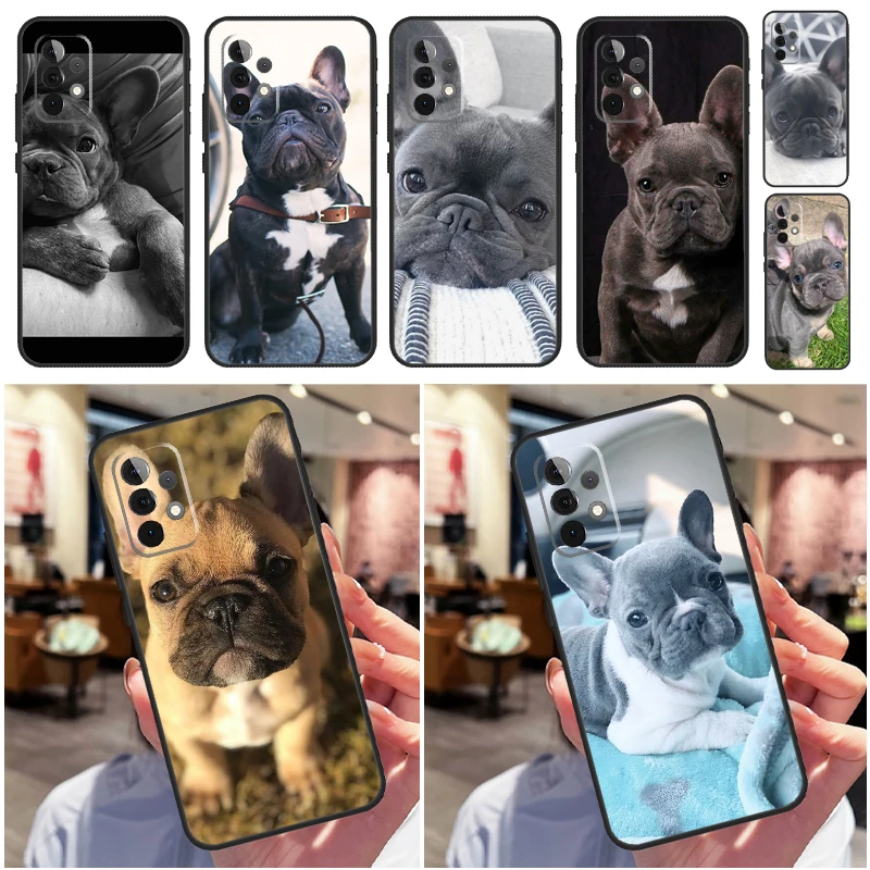 French Bulldog Dog Pug Funda For Samsung Galaxy A54 A34 A14 A13 A23 A33 ...