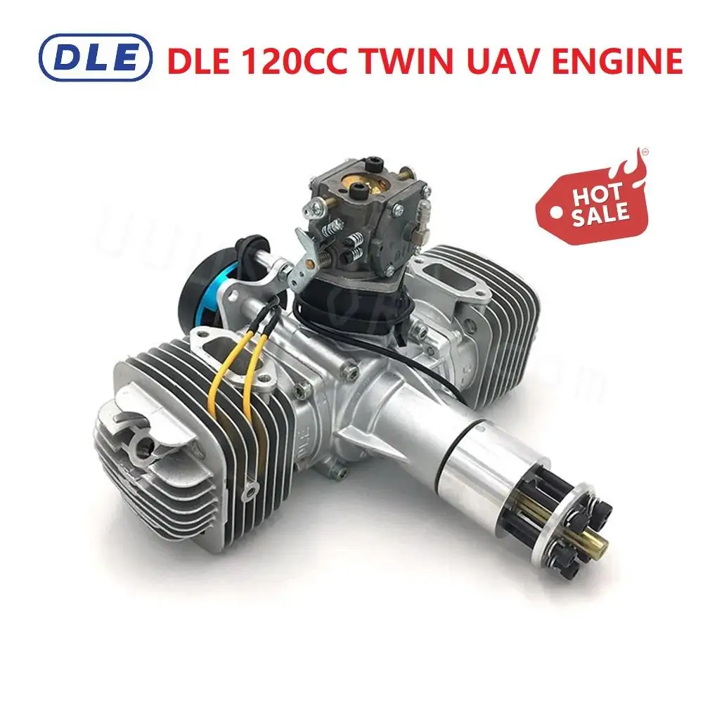 DLE 120CC Motor Doble UAV Con Sistema Generador De Potencia, 52% OFF