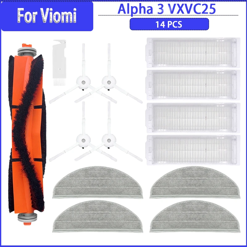 Main-Side-Brush-Hepa-Filter-Mop-Rag-For-Redroad-G10-Viomi-Alpha-3 ...