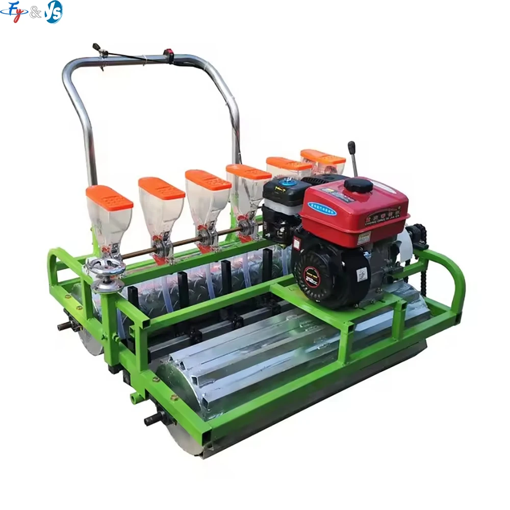 Push-Type Petrol Seeder Industrial 6-Row Manual Onion Seed Planter ...