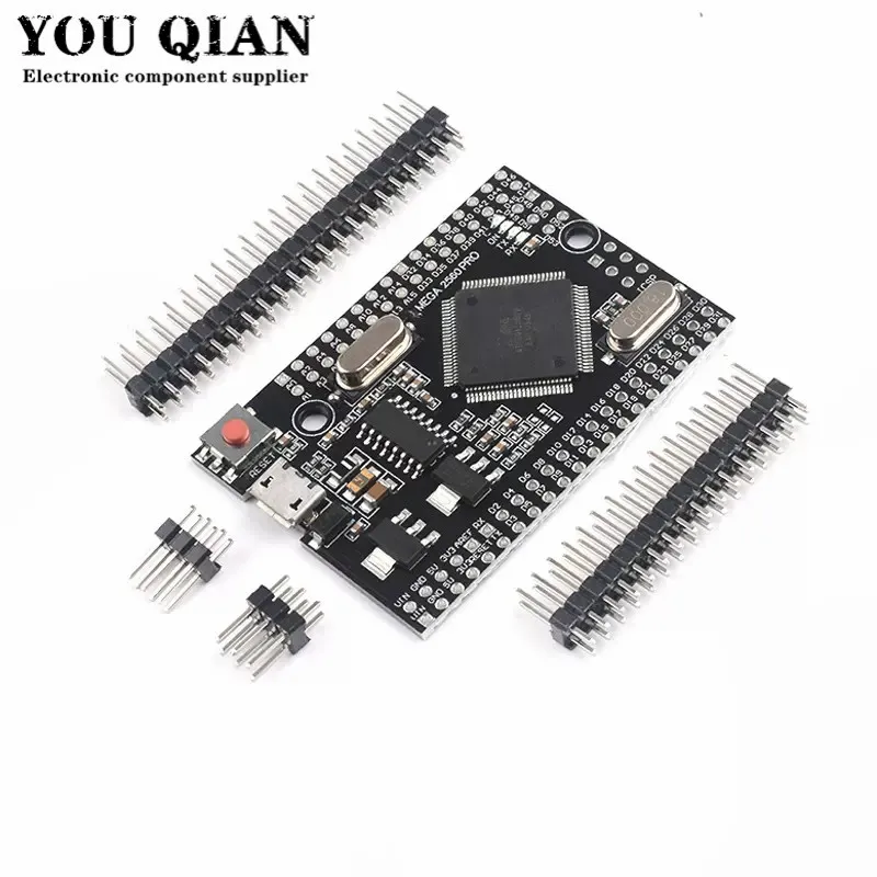 MEGA 2560 프로 임베디드 칩, 수 핀헤더 포함, CH340G/ATMEGA2560 16AU 칩, Arduino ...