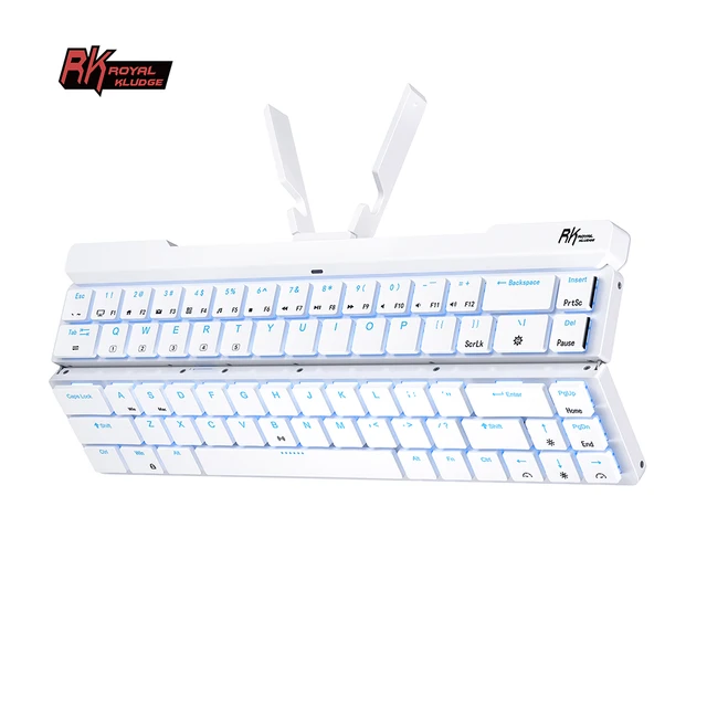 Royal Kludge RK925 Foldable Mini Mechanical Keyboard Portable Wireless ...