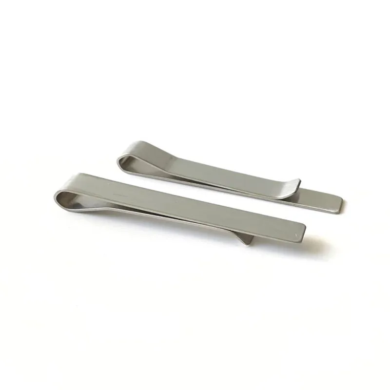 Stainless-Steel-Money-Clips-Tie-Clip-Folder-Stripe-Print-Silver-Cash ...