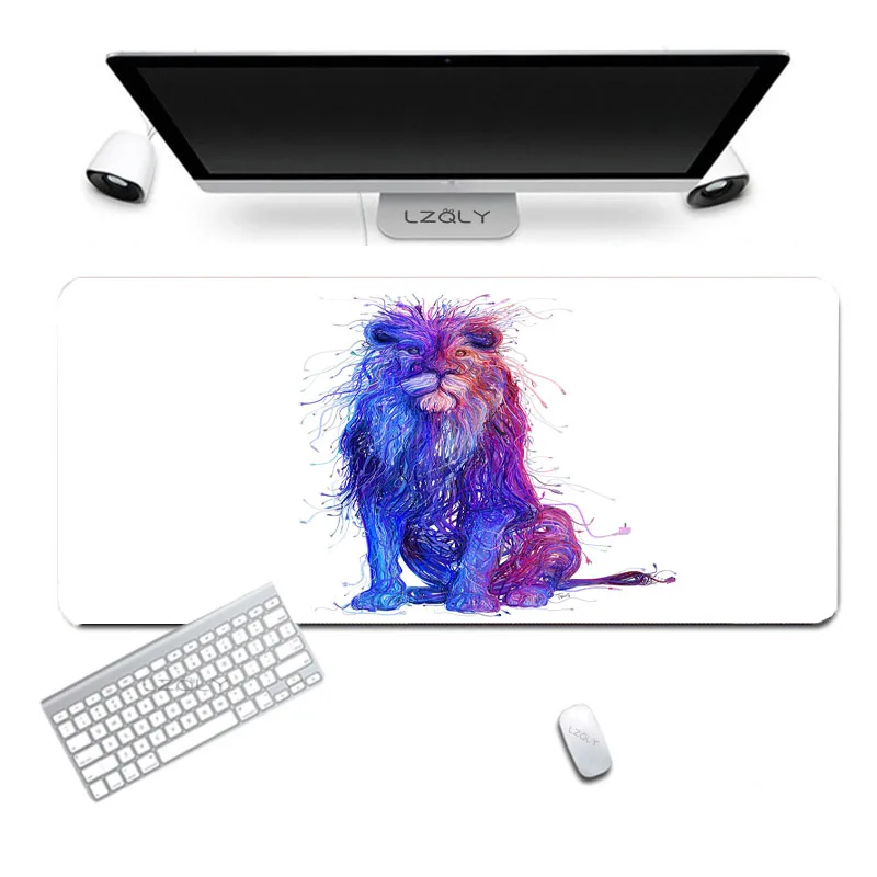 Colorful Lion Keyboard Mousepad Computer Office Mouse Pad Mat Laptop ...