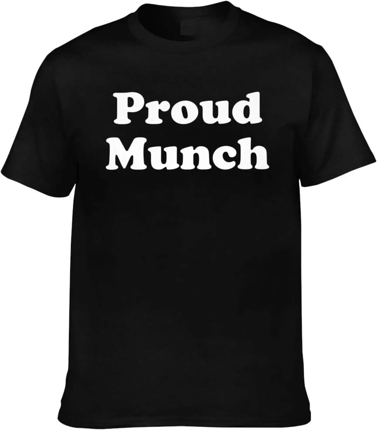 Proud-Munch-Men-s-T-Shirt-Men-s-Short-Sleeve-Tees-Crewneck-Cotton-Black ...
