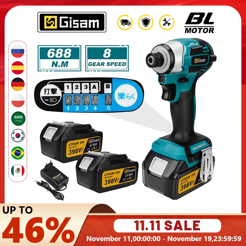 Why the 688N.m 1/4'' Brushless Electric Screwdriver Is the Best Battery ...