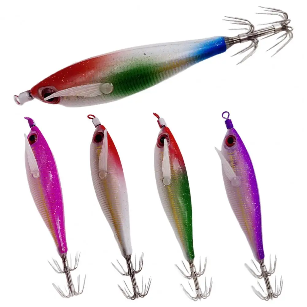 5.5cm Shrimp Squid Hook with Luminous Effect Simulation Angling Plastic ...