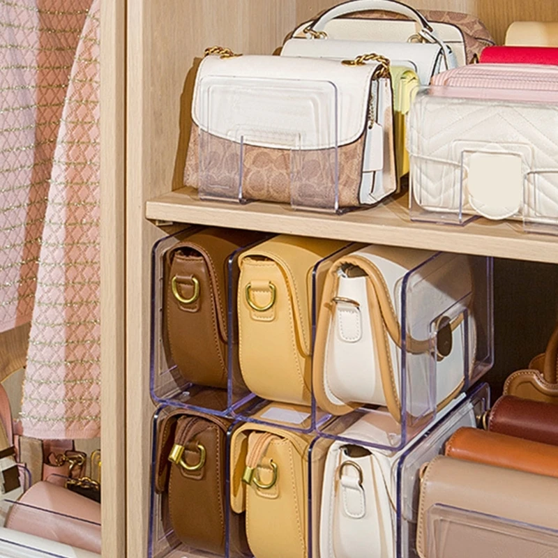 Wardrobe-Closet-3-4-Grids-Handbag-Storage-Shelf-Partition-Board-Bag ...