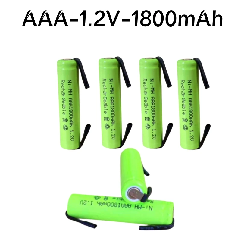 1-2V-1800mAh-Ni-Mh-AAA-Rechargeable-Battery-Cell-With-Solder-Tabs-For ...