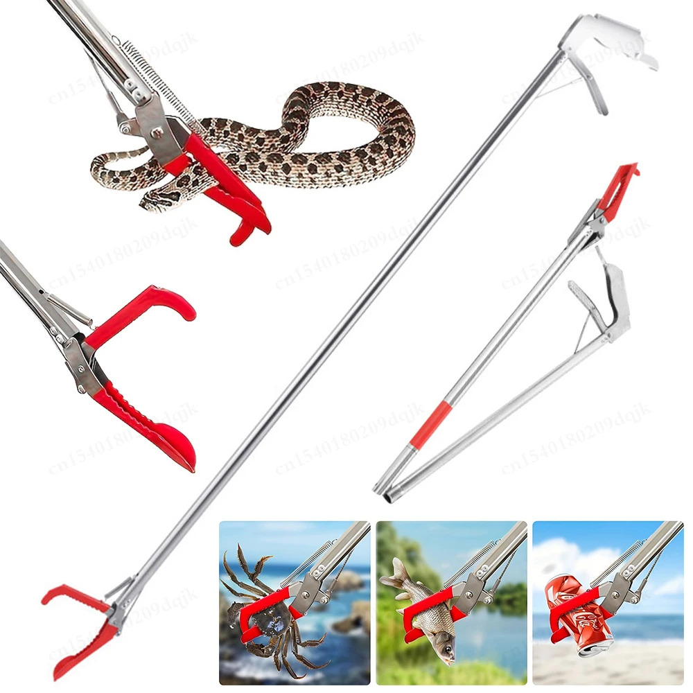 1.5M Foldable Snake Tongs Stick Easy Reach Pick Up Tool Foldable ...
