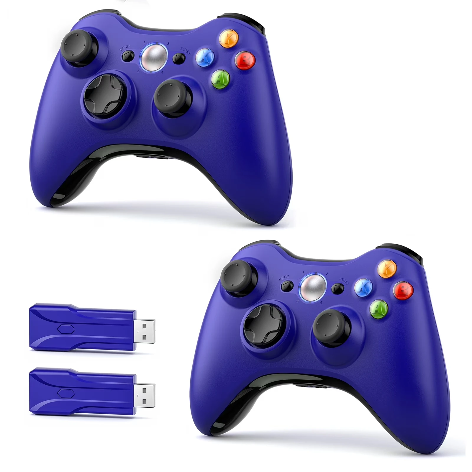 Gamepad For 2 Pack Xbox 360 Wireless Controller For Xbox 360 ...