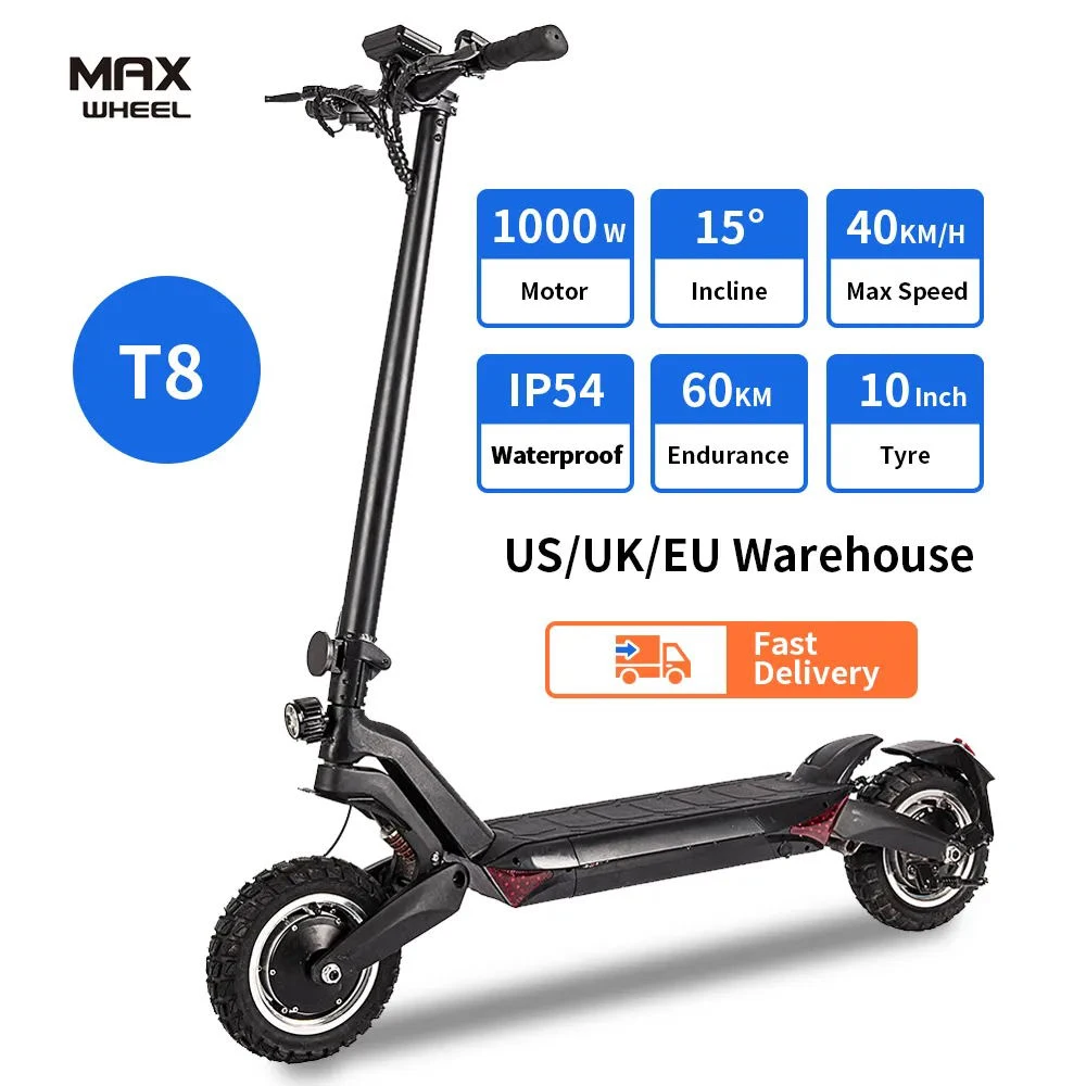 T8/T4 1000W Adult Electric Scooter 48V 15AH Battery 40KM/H Speed Off ...