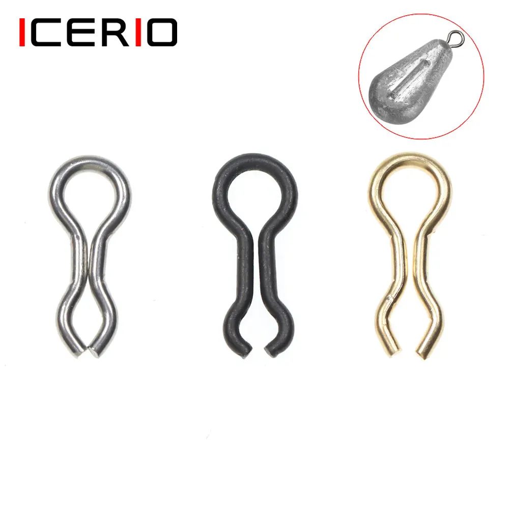 ICERIO-1000pcs-Stainless-Steel-Brass-Fishing-Sinker-Eyes-Eyelets-Splay ...