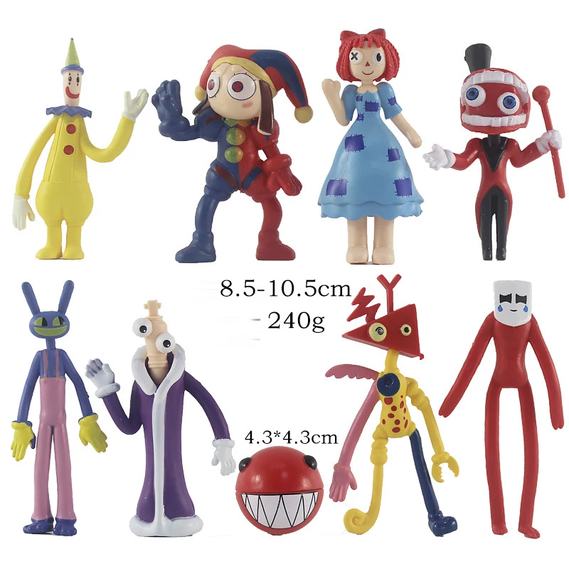 The Amazing Digital Circus Figur Set Pomni Jax Gangle Zooble Action ...