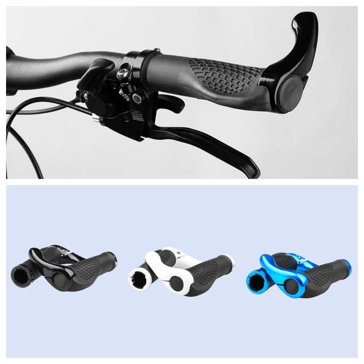 1-Pair-Bicycle-Handlebar-Grip-Ergonomic-Anti-Skid-Lock-on-Handle-Cover ...