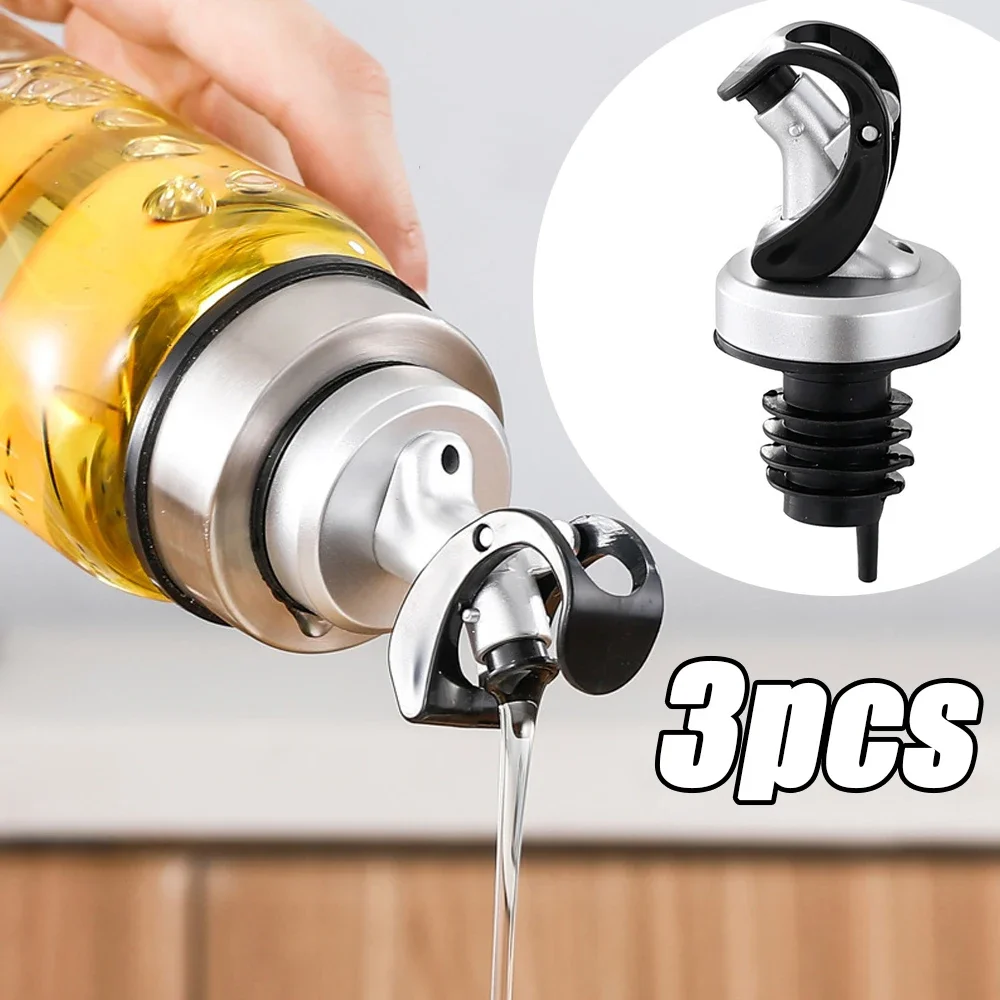 Automatic-Oil-Bottle-Stopper-Cap-Sauce-Nozzle-Liquor-Leak-Proof-Plug ...