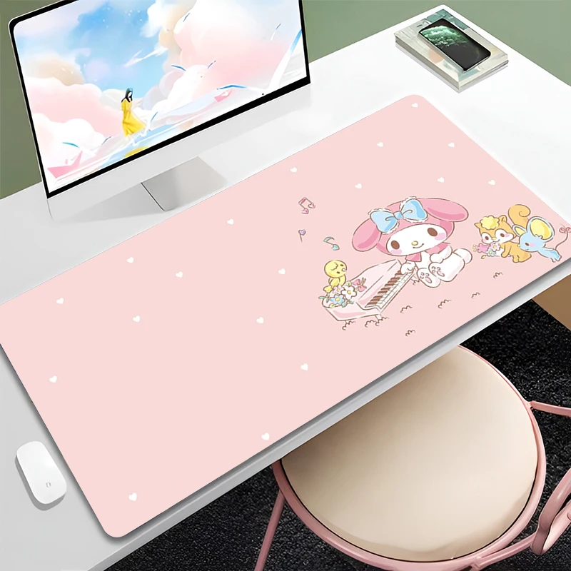 Pink-My-M-Melody-Cartoon-Mouse-Mat-Anime-PC-Keyboard-Large-Cute-Table ...