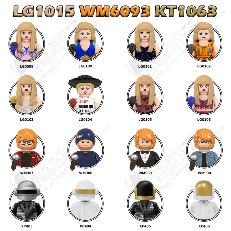 LG1015-WM6093-KT1063-Celebrity-Character-Building-Blocks-DIY-Famous ...