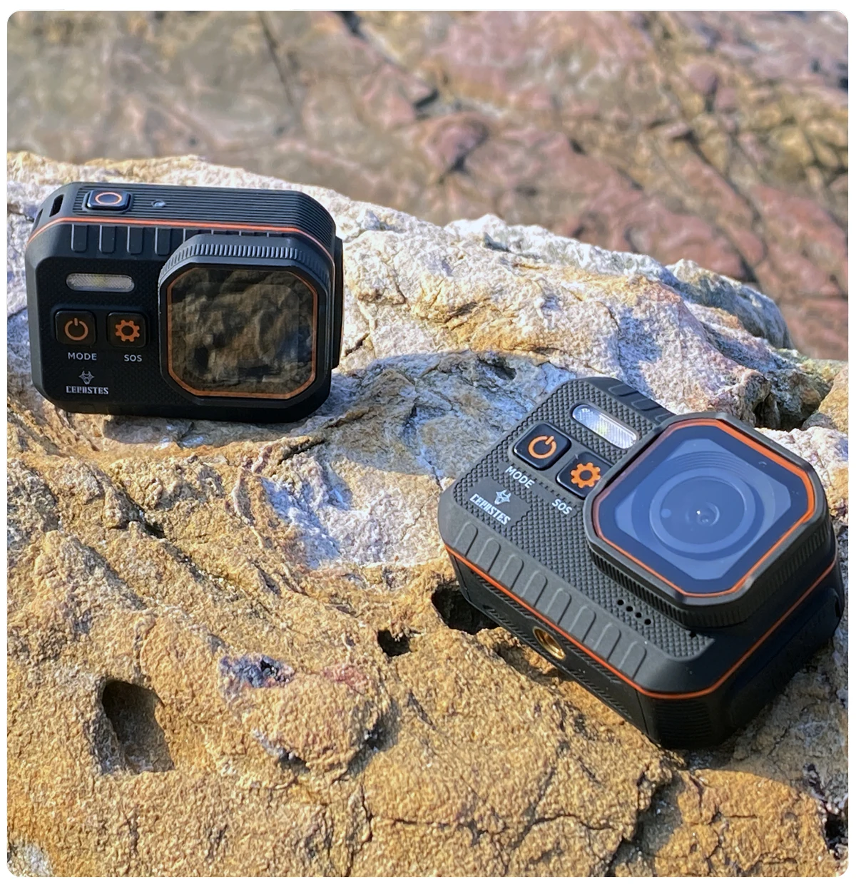 CERASTES Action Camera 4K60FPS With Remote Control Screen Waterproof ...