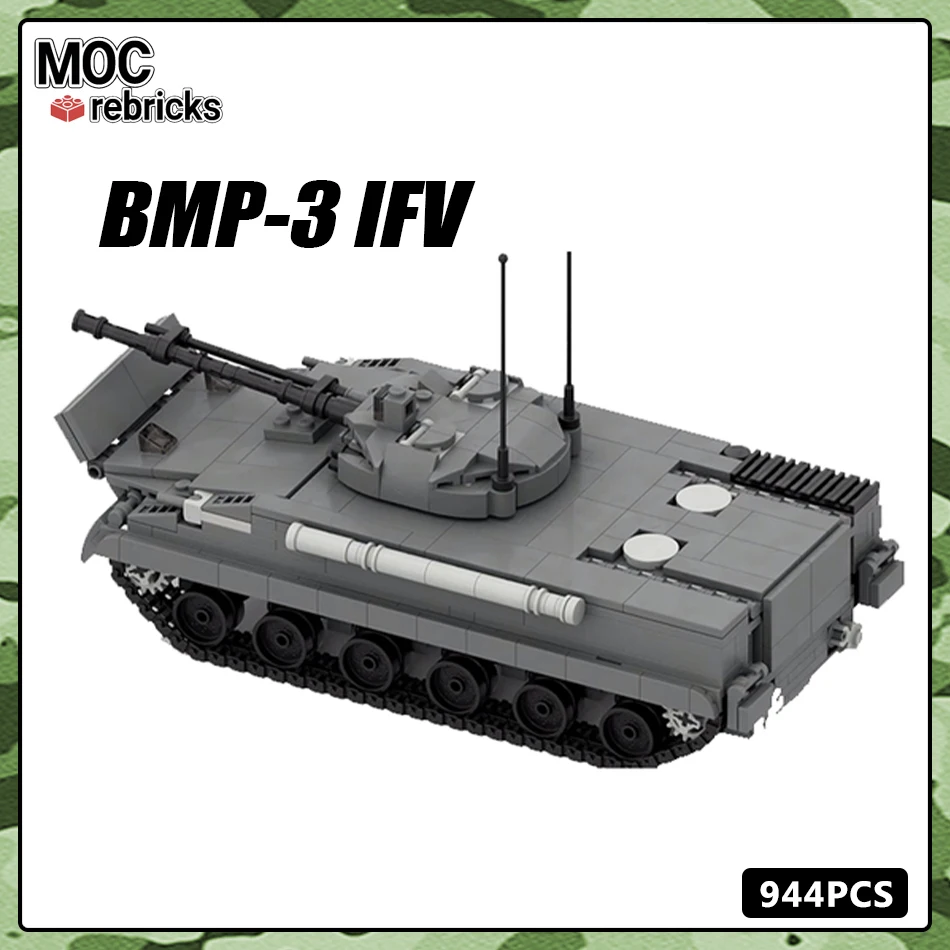 Military Vehicle Series BMP-3 IFV Tank MOC Building Block DIY Model ...