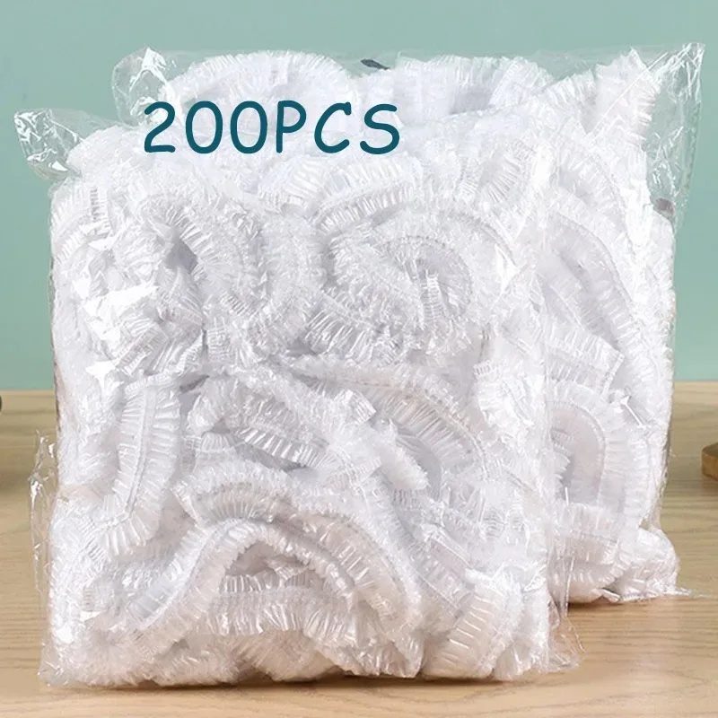 200pcs-Disposable-Food-Cover-Plastic-Wrap-Elastic-Food-Lids-For-Fruit ...