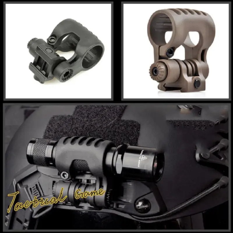 NEW-Tactical-Flashlight-Holder-Light-Spinner-Rotating-Stents-for-MICH ...