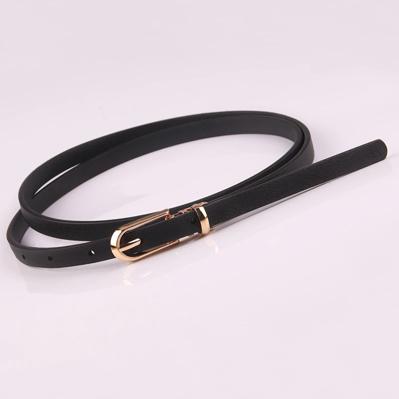Fashion Women Belts Thin Skinny Waistband Pin Buckle Adjustable Belt ...