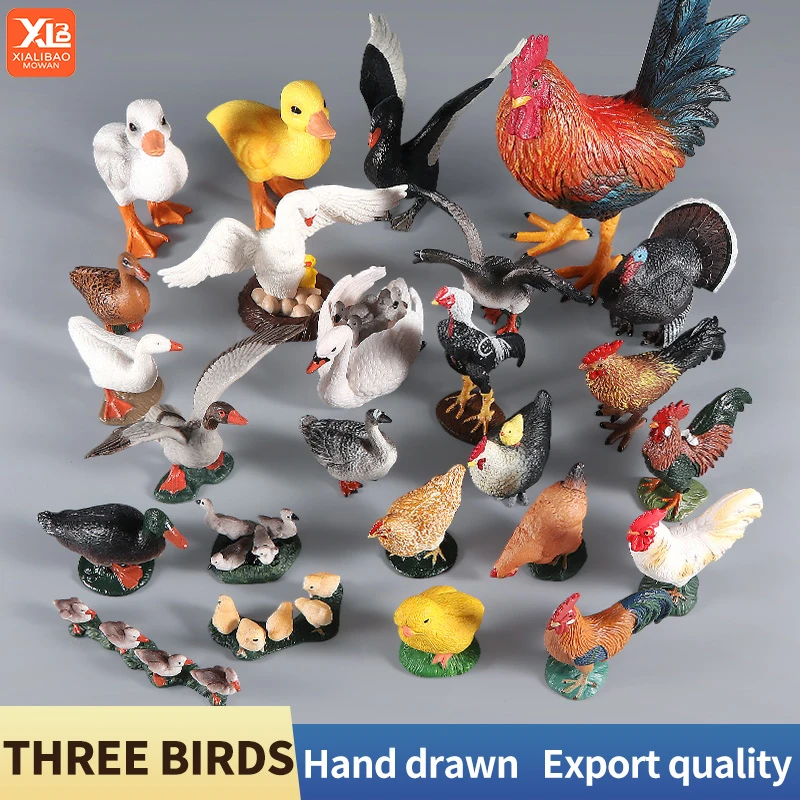 Simulation-Poultry-Farm-Animals-Model-Duck-Goose-Swan-Hen-Chicken ...