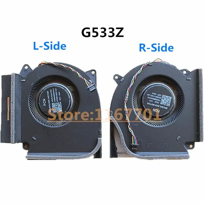 New Original Laptop CPU/GPU Cooler Fan For Asus ROG Strix 15 Scar 6 ...
