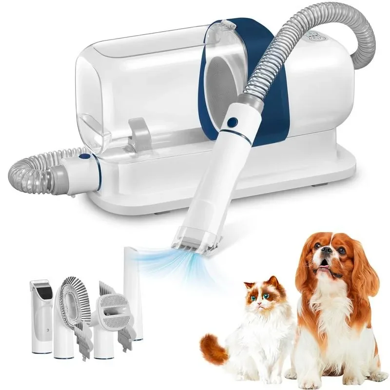 LMVVC pet grooming kit with vacuum for dogs and cats vacuum brush ...