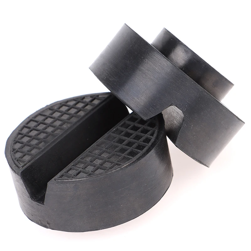 Universal-Car-Lift-Jack-Stand-Rubber-Pads-Black-Rubber-Slotted-Floor ...